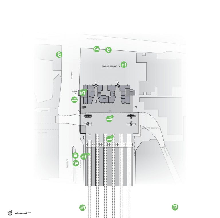 Map of the Hague Central | Den Haag Centraal